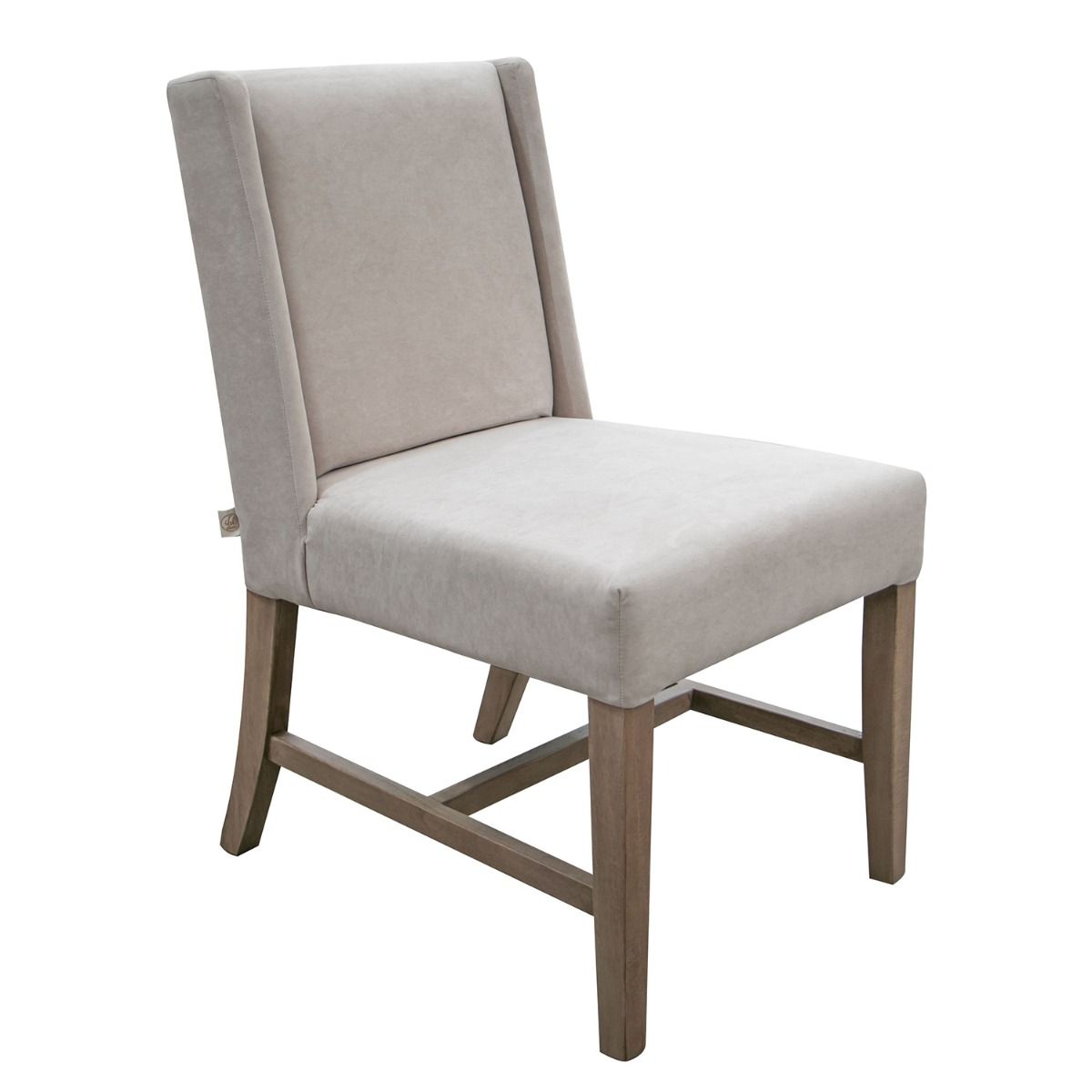 Modern Parota Upholstered Natural Wood Dining Chair