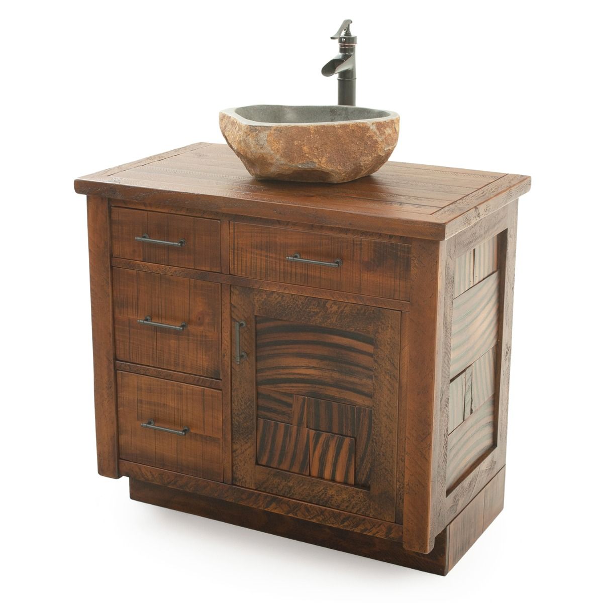 Cedar Winds Rustic Timber Frame Vanity