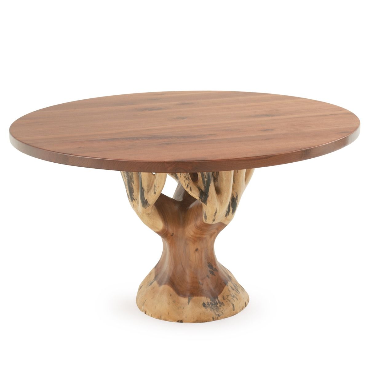 dining table tree trunk base