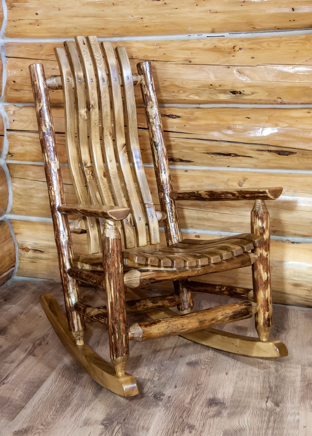 Montana Log Rocking Chair