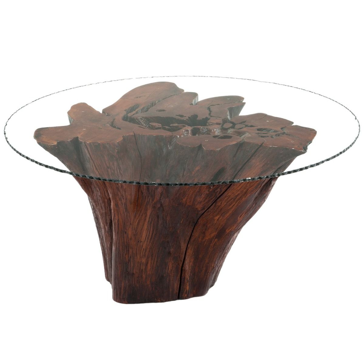 Natural Tree Stump Dining Table
