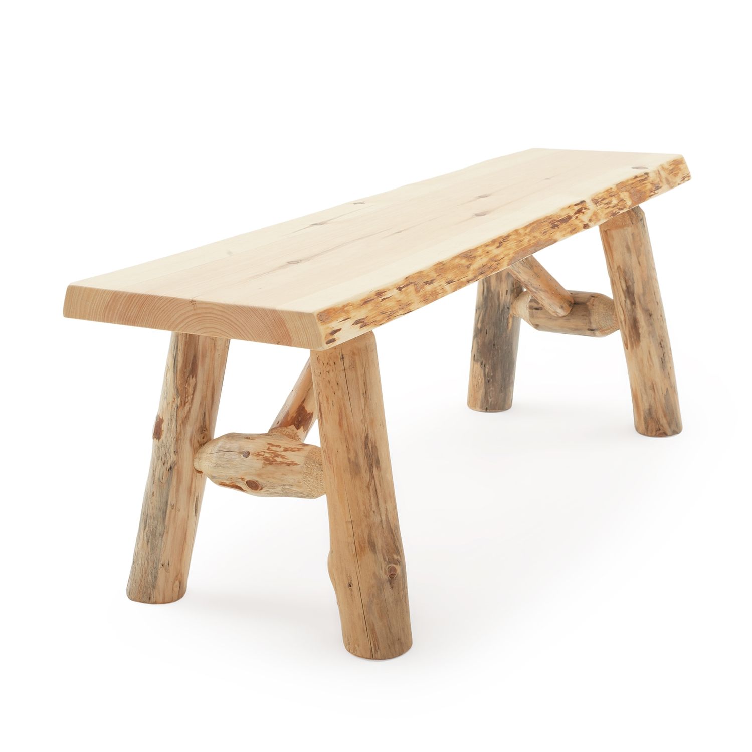 rustic dining benches