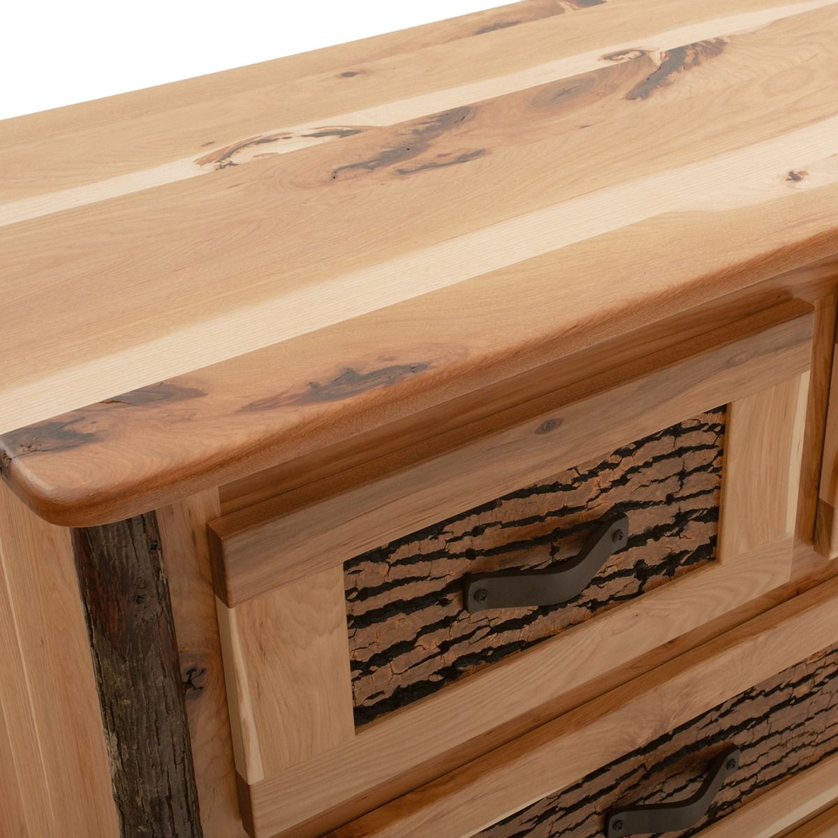 Poplar Grove Hickory Log 7 Drawer Dresser