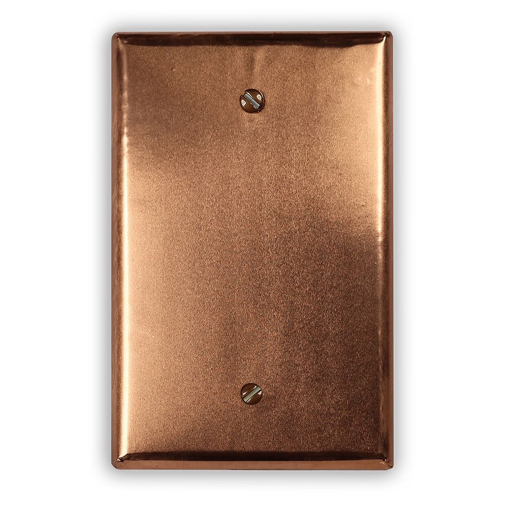 Raw Copper Single Blank Copper Switch Plate