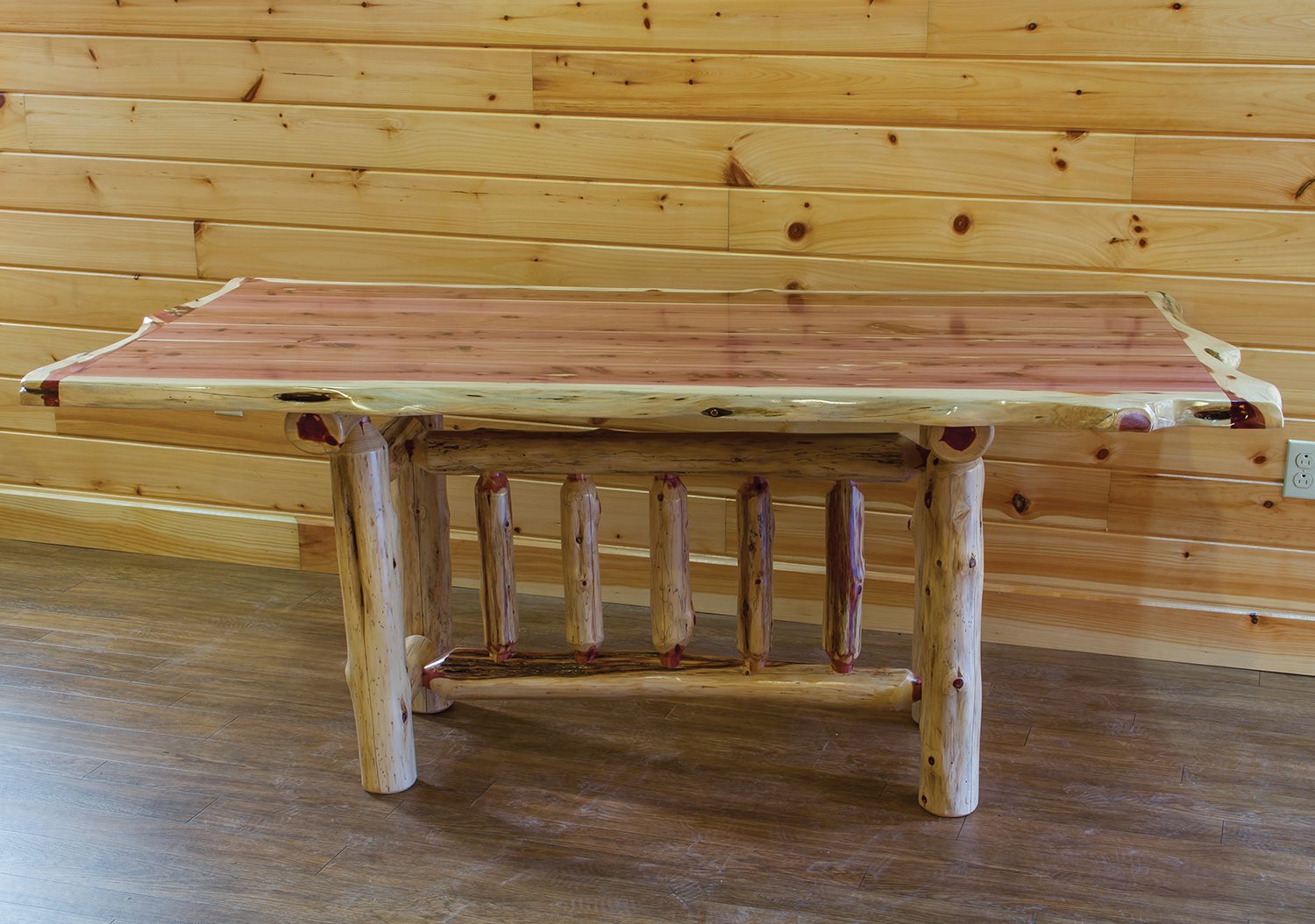 Rust Valley Trestle Red Cedar Dining Table