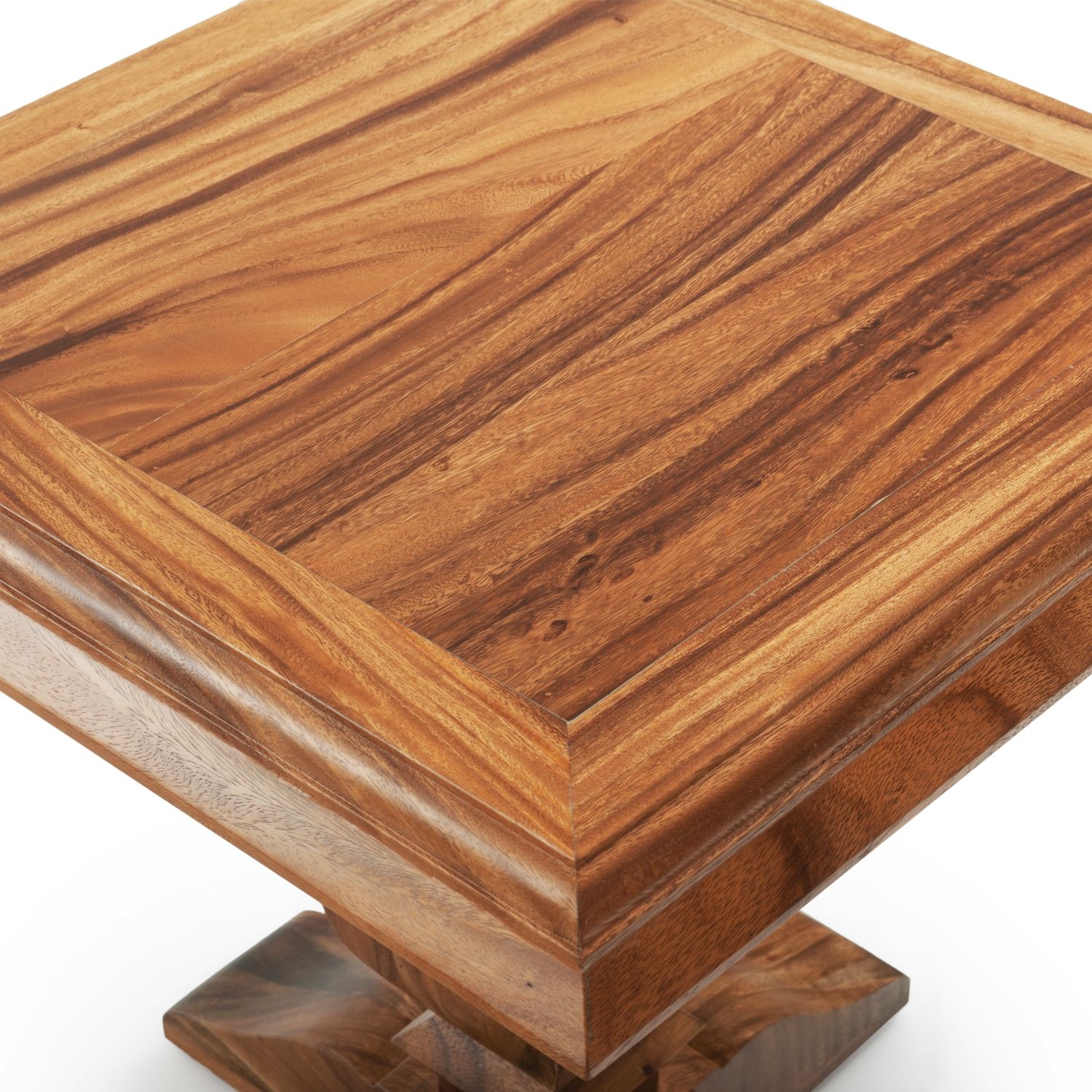 Refined Rustic Wood End Table