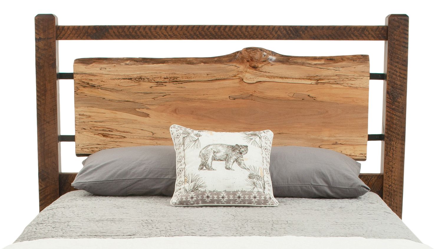 rustic wooden bed frames queen