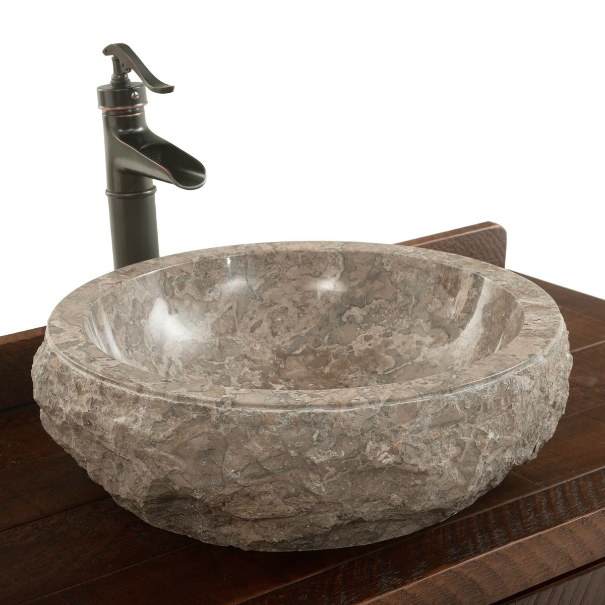 round stone basin
