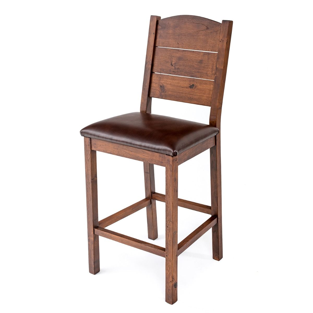 Rustic Barnwood Bar Stool Design #1