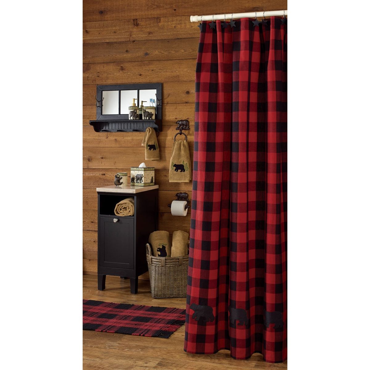 Red Buffalo Check Curtains
