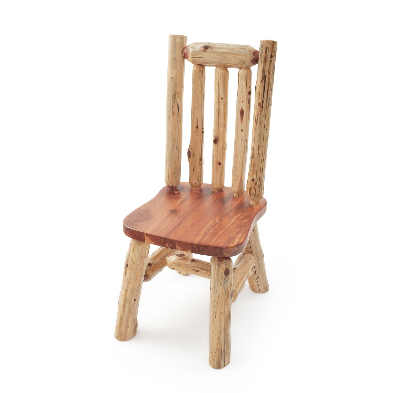 Rustic Red Cedar Log Dining Chair
