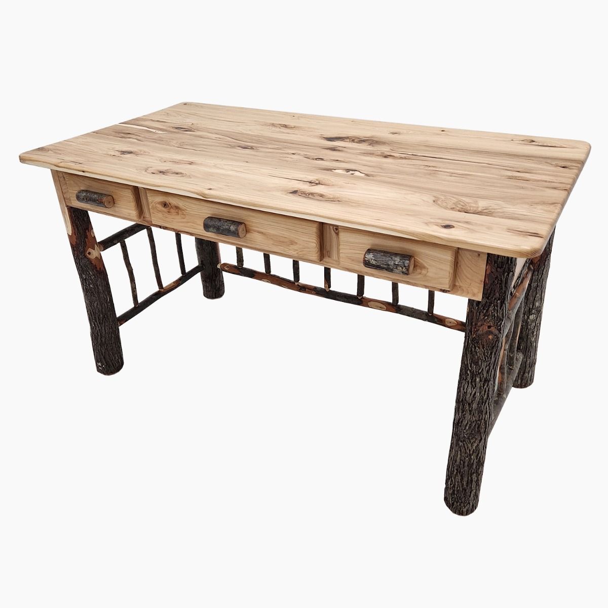 Saranac Hickory Log Foreman Desk