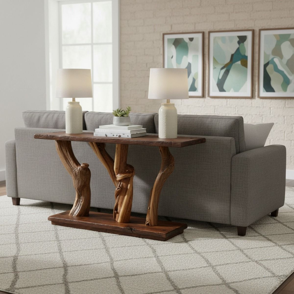 Rustic Juniper Sofa Table