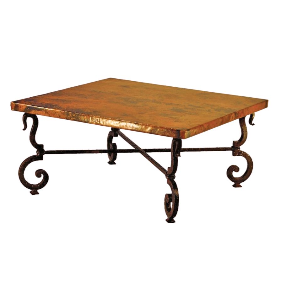 Tuscany Hammered Copper Coffee Table