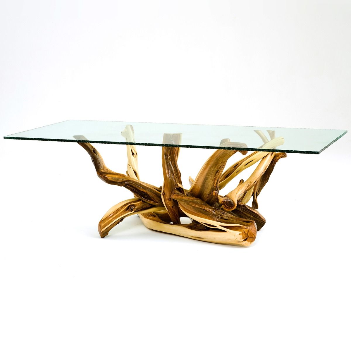 Twisted Trails Juniper Log Dining Table Base
