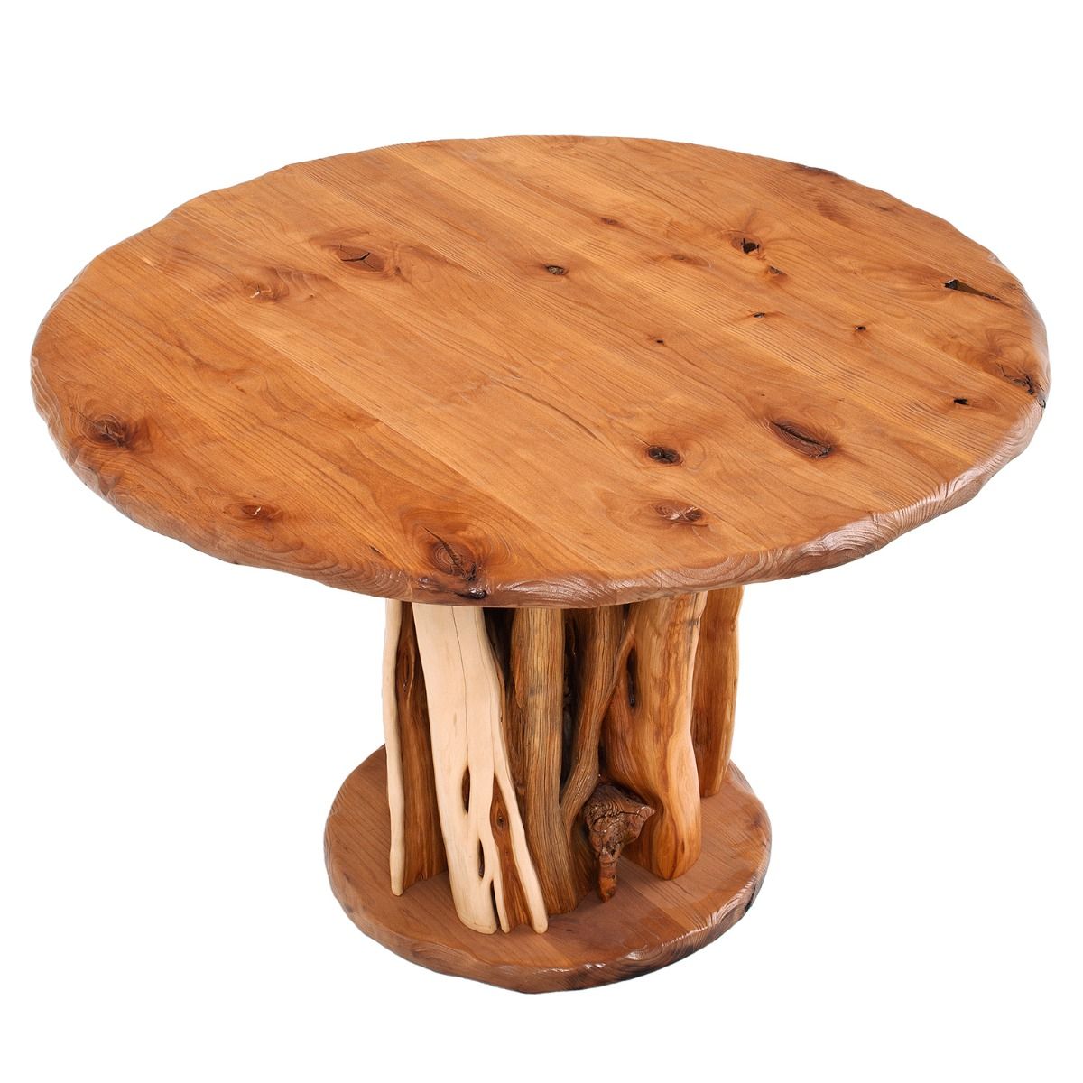 Round Log Dining Table