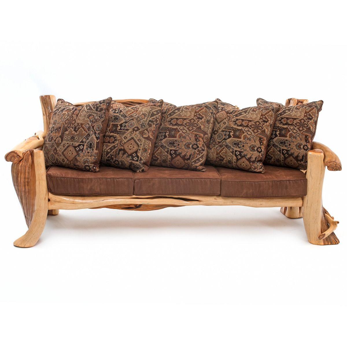 Twisted Trails Juniper Log Sofa