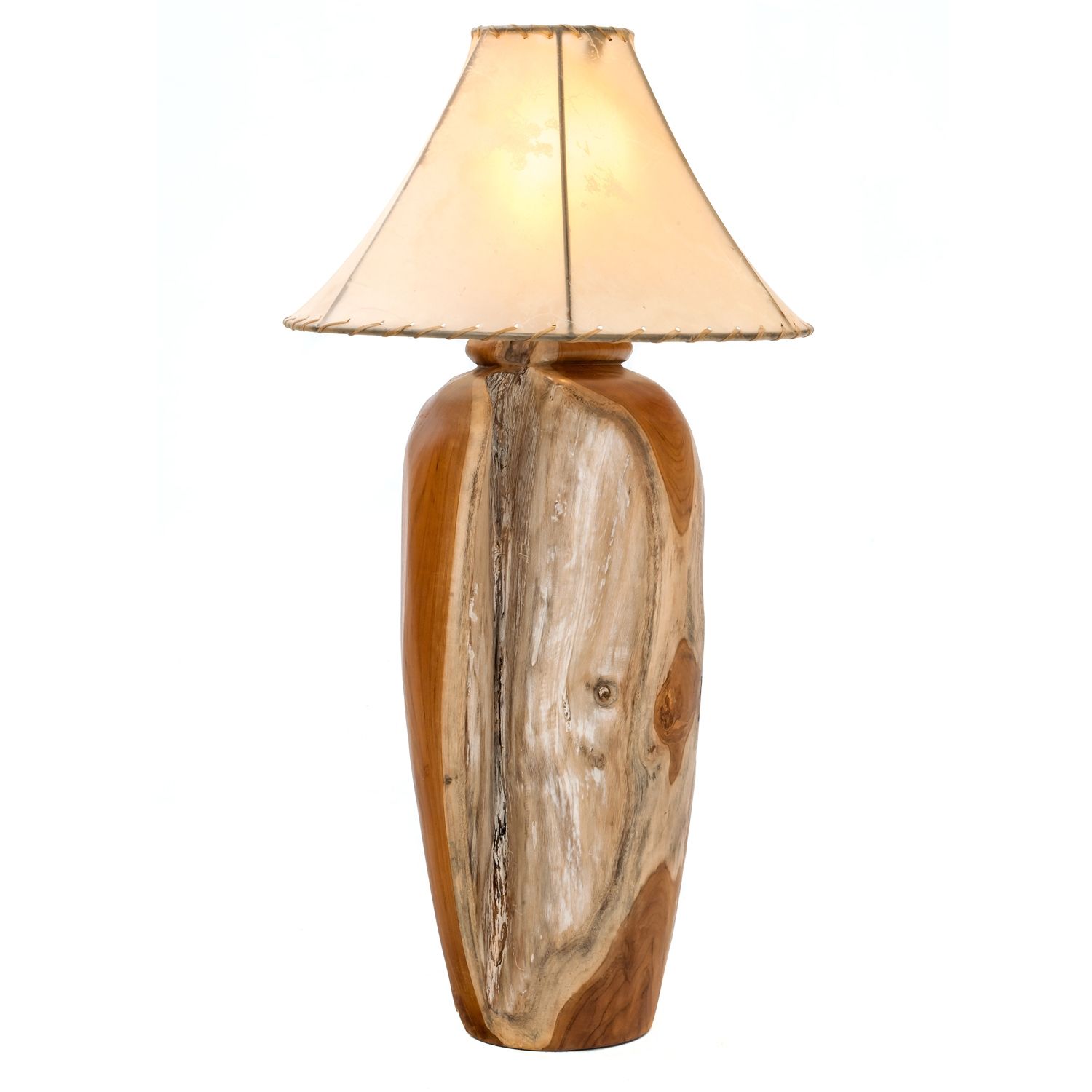Unique Log Table Lamp