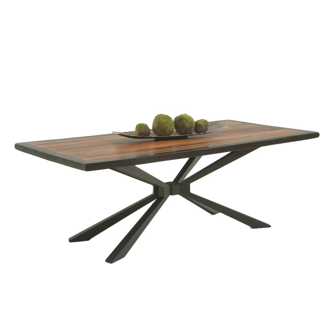 Golden Walnut Matrix Dining Table