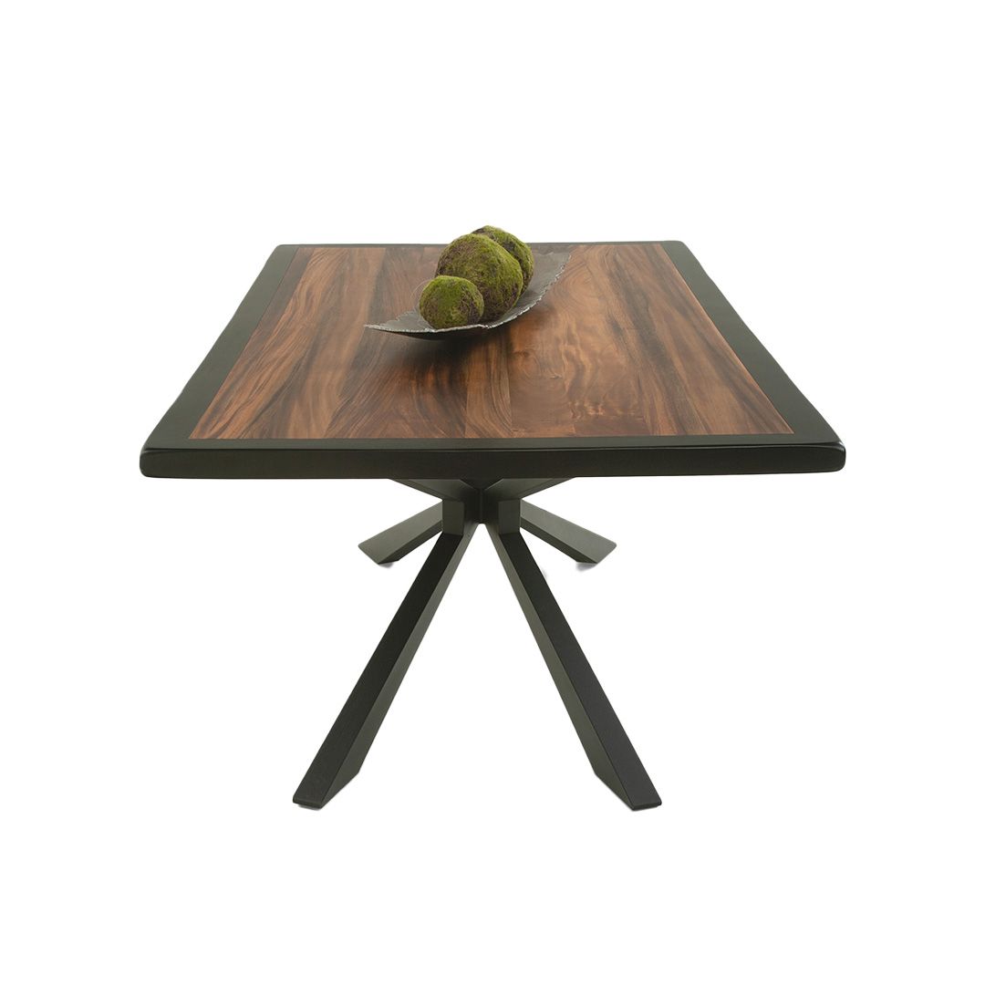 Golden Walnut Matrix Dining Table