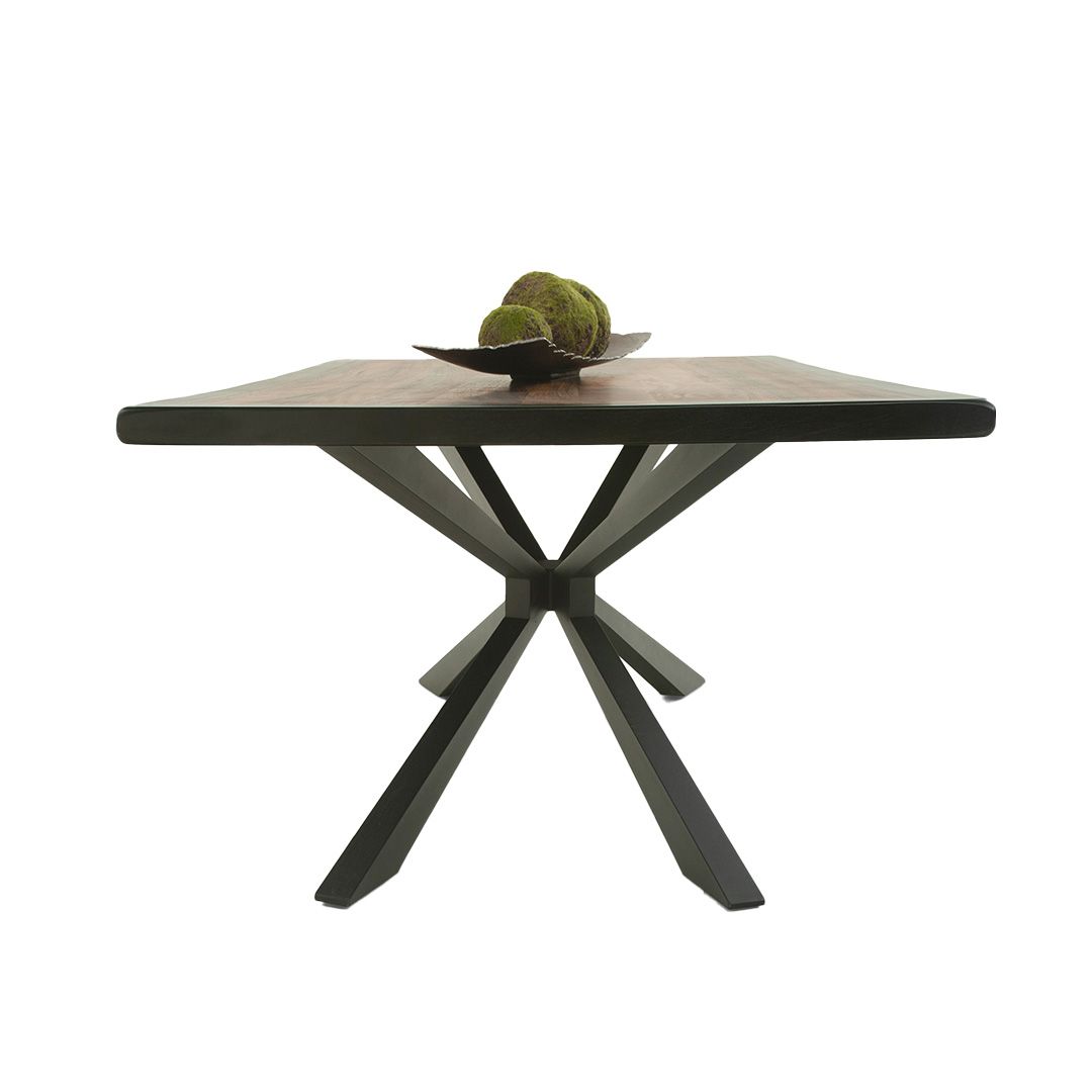 Golden Walnut Matrix Dining Table