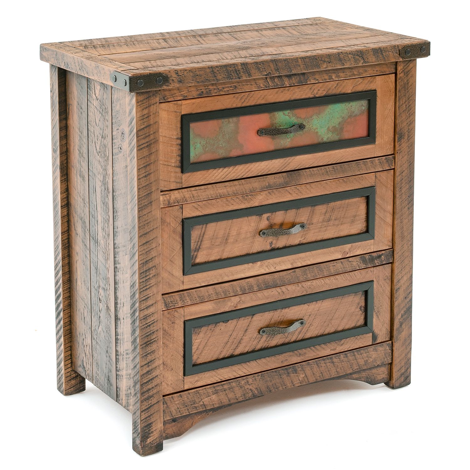 Copper Mesa 3 Drawer Chest 092200Cm