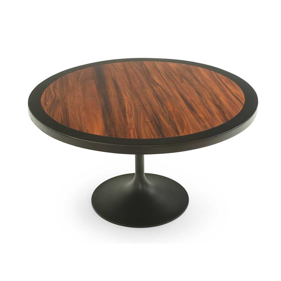 Golden Walnut Pedestal Dining Table