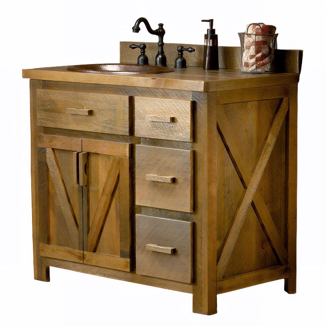 Weathered Wood Bathroom Vanity