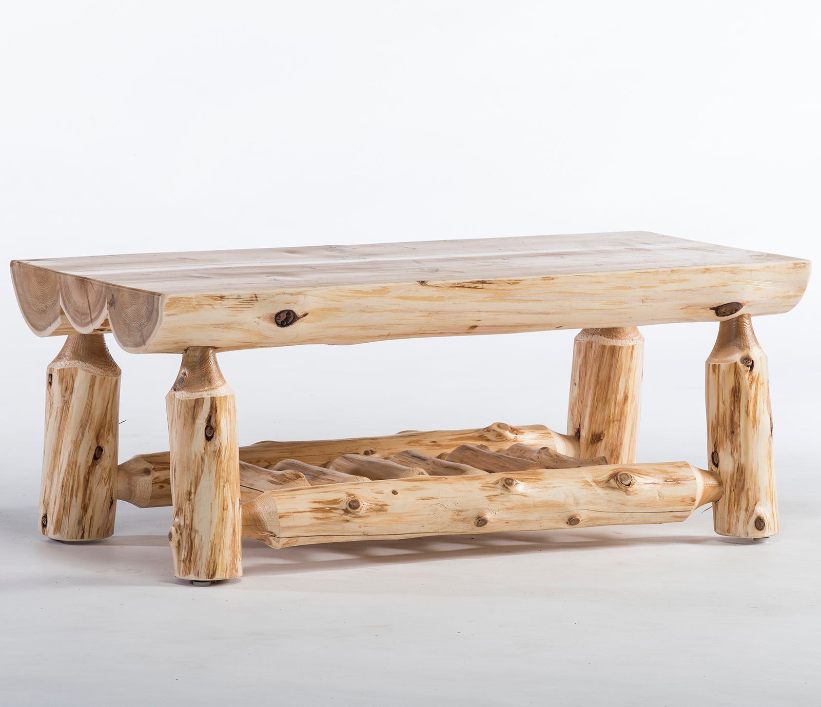 Cedar Lake Half Log Coffee Table