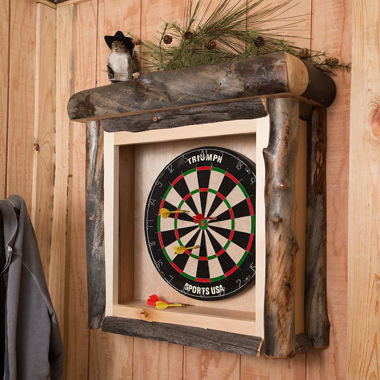 rustic dartboard surround