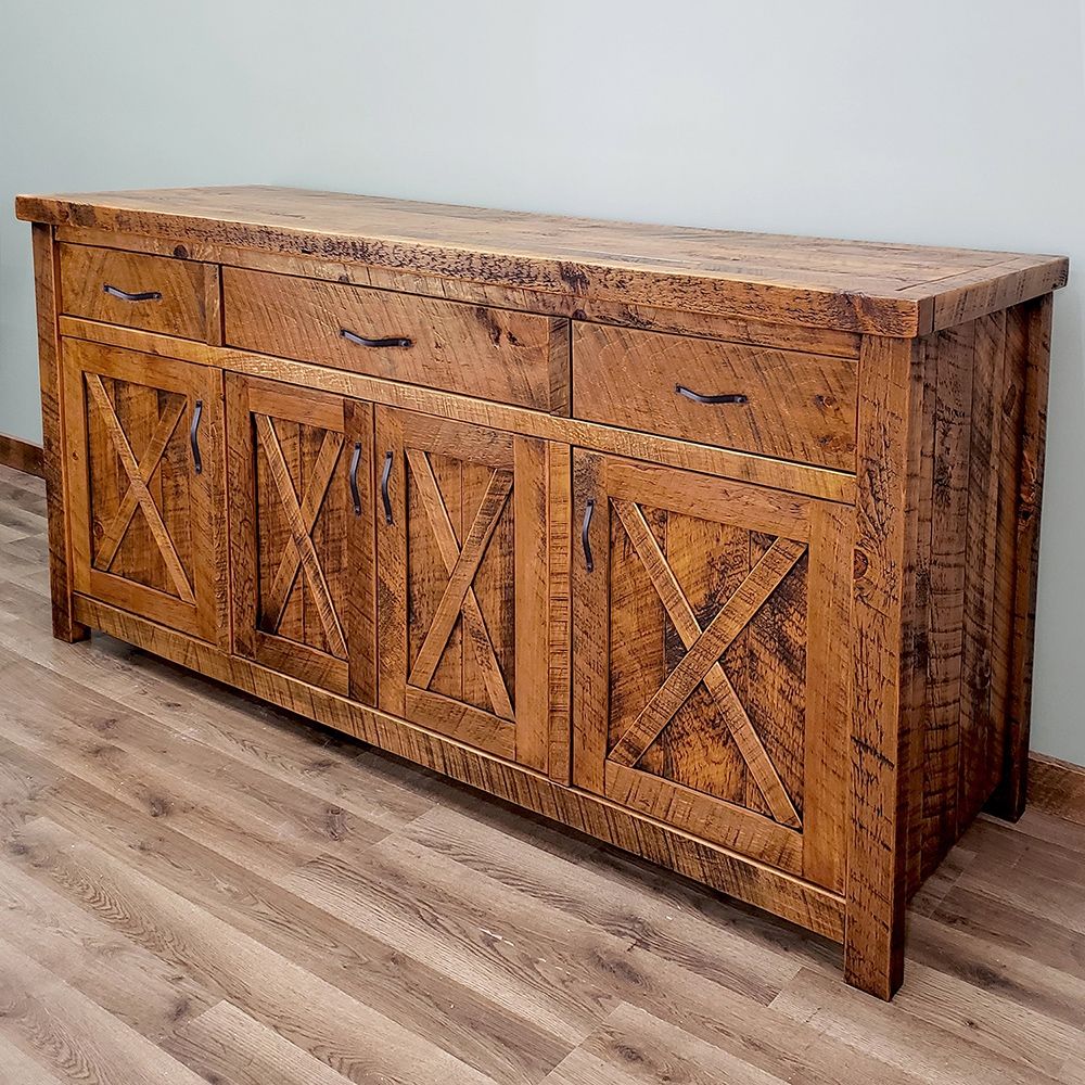 Western Winds Rustic Barnwood Style Buffet and Sideboard