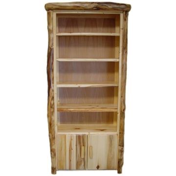 The Solid Wood Bookcase: Rustic, Log, and Country Style Bookcase