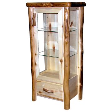 rustic curio cabinets
