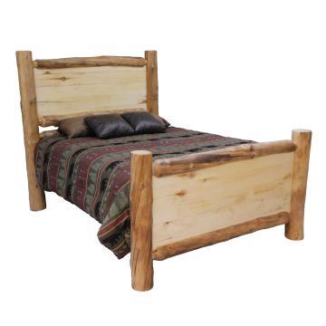 Rustic Aspen Log Beds