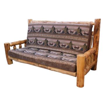 Log Futons & Rustic Sleeper Sofa Styles: Rustic Futon & Log Futon Sofas