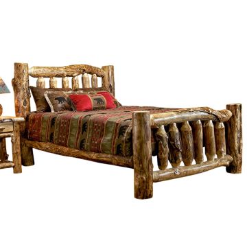 Rustic Log Beds | King, Queen, Full and Twin Bunk Log Beds