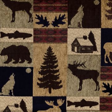 Rustic Fabric, Rustic Cabin Decor - Woodland Creek's Log Furniture Place