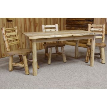 Rustic Cedar Log Dining Tables