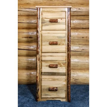 Rustic Log & Wood Filing Cabinets, Barn Wood File Cabinets