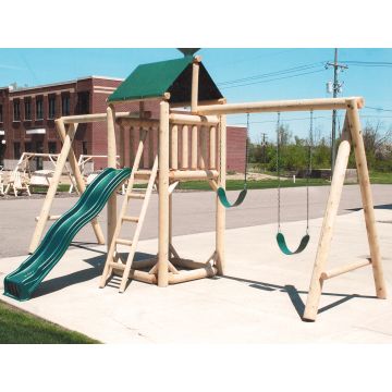 Cedar Log Playsets, Log Children's Swings, Rustic Playgrounds and ...