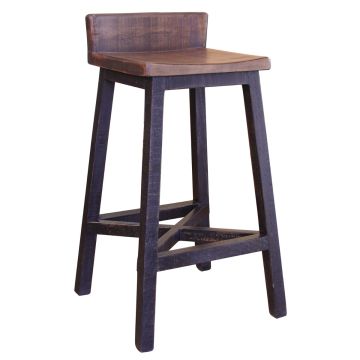 Genuine Reclaimed Wood and Rough Cut Timber Barnwood Stools