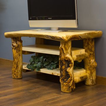 Reclaimed Wood TV Stands & Rustic TV Stands: Log TV Stand & Rustic TV ...