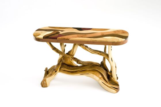 Rustic Mosaic Sofa Table