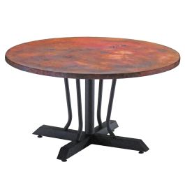Hacienda Round Copper Dining Table