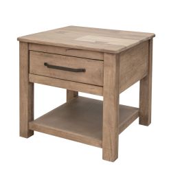 Modern Parota Wood End Table