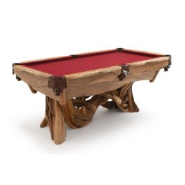 Rustic Juniper & Burl Wood Pool Table