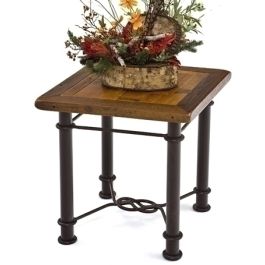 Barnwood Figure 8 Base End Table