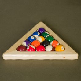 Pine Log Pool Ball Triangle