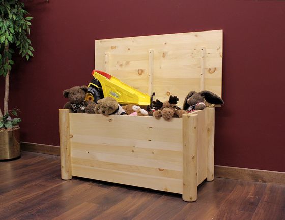 Rustic Log Storage Chest