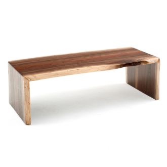 waterfall end table walnut